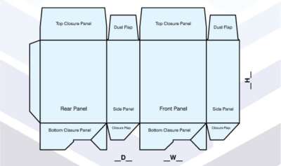 SEAL END AUTO BOTTOM BOX TEMPLATE - Custom Package Boxes | Custom Boxes