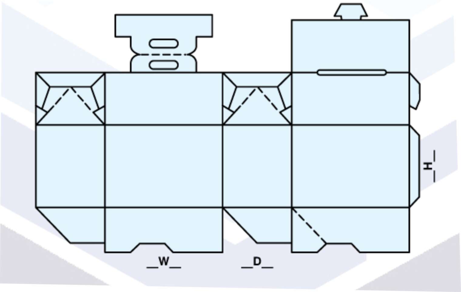 CUSTOM GABLE BOX TEMPLATE - Custom Package Boxes | Printed Custom Boxes