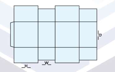 Full Overlap Seal End Box Template | Custom Packaging