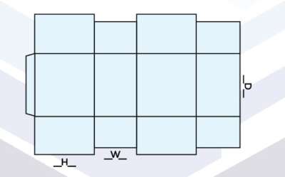 Full Overlap Seal End Box Template | Custom Packaging