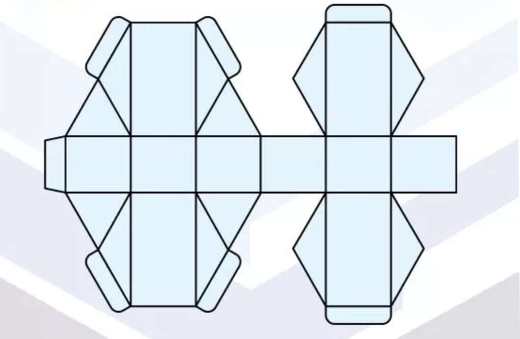 CUSTOM HEXAGON BOX TEMPLATE - Custom Package Boxes | Printed Custom Boxes