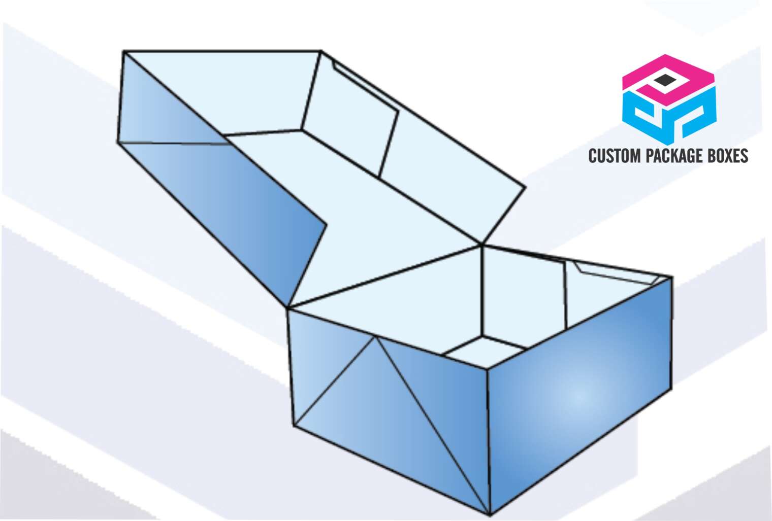 REGULAR SIX CORNER BOX TEMPLATE - Custom Package Boxes | Custom Boxes