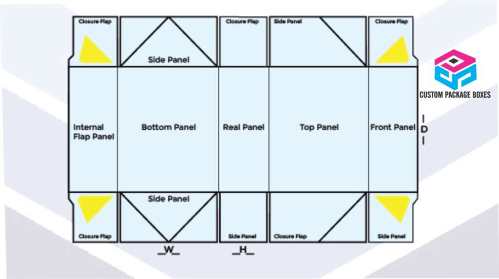 REGULAR SIX CORNER BOX TEMPLATE - Custom Package Boxes | Custom Boxes